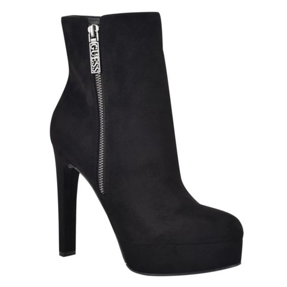 Guess | Shoes | Guess Dejah Size Logo Zip Platform Bootie | Poshmark